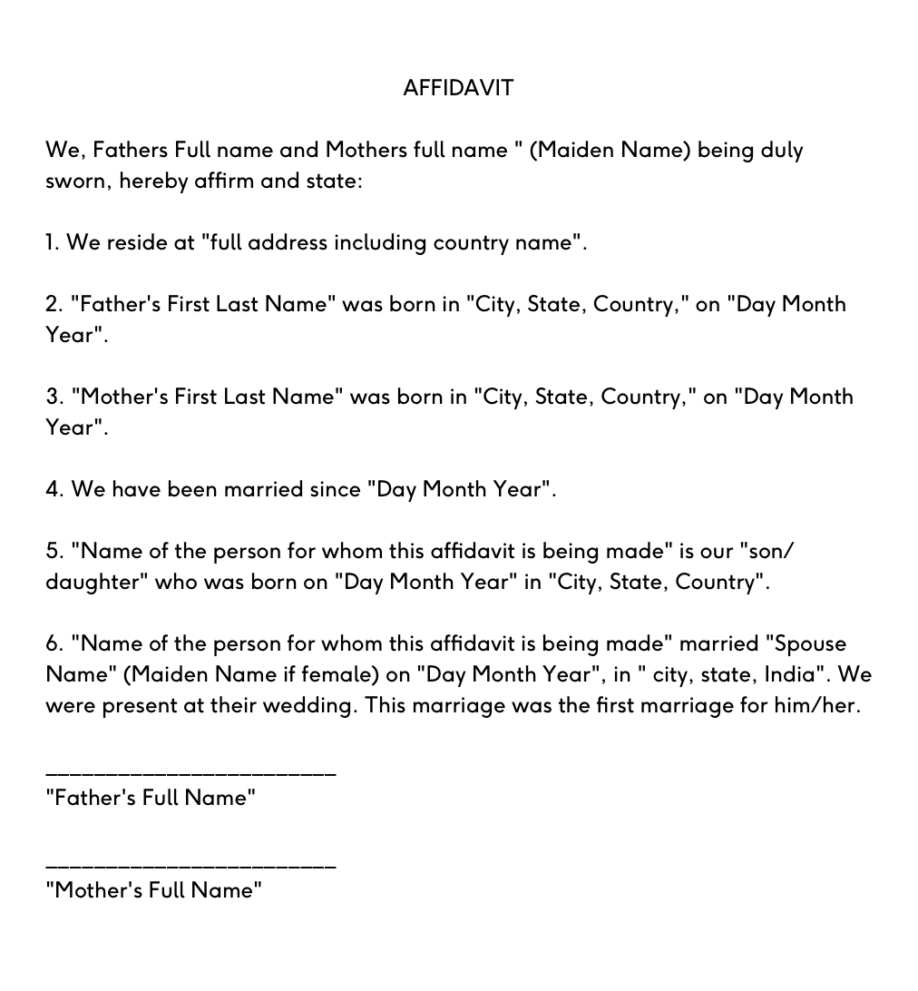 Marriage Affidavit Path2USA Marriage Affidavit Path2USA